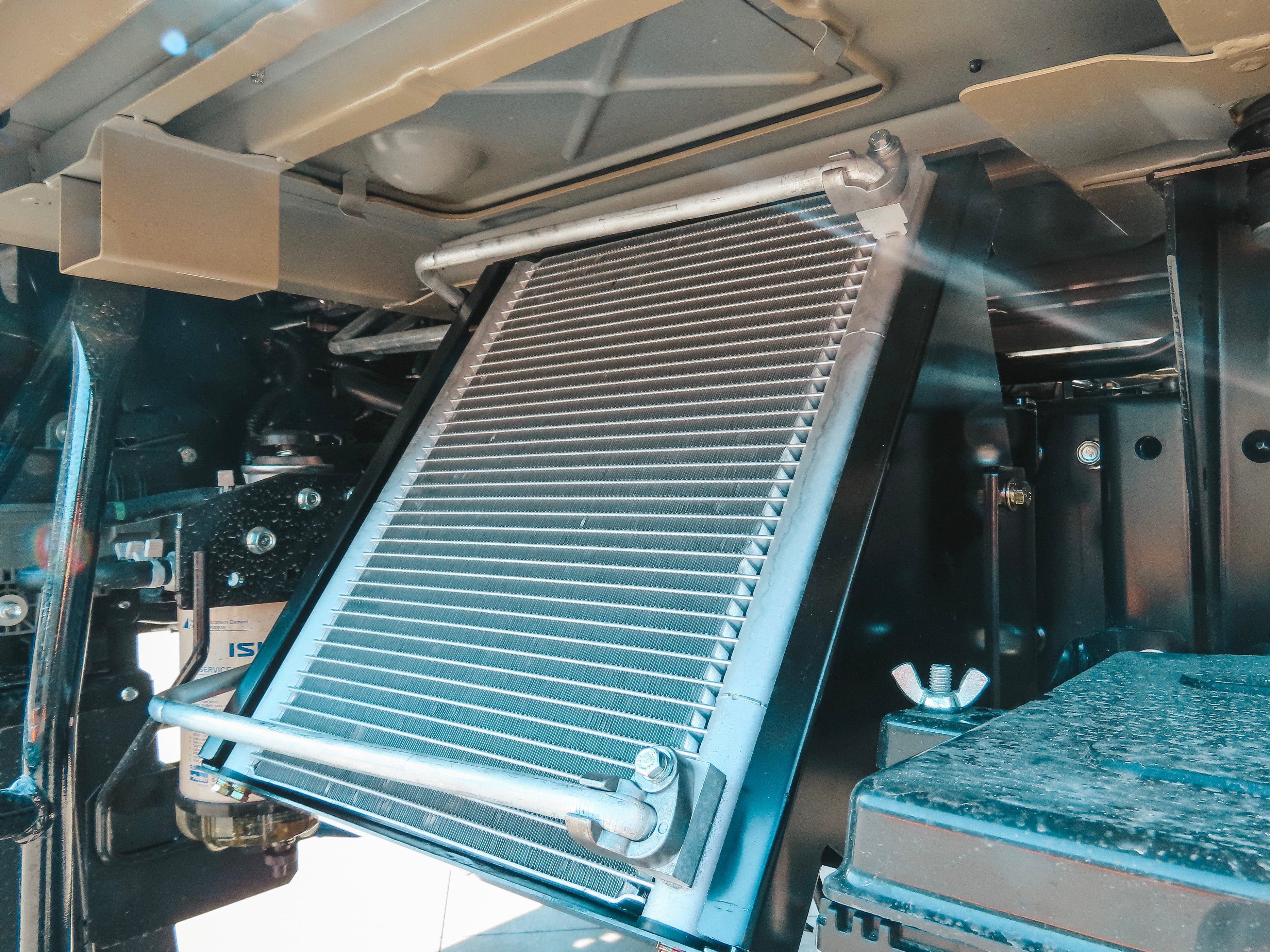 Isuzu NPS 300 Rear Air Conditioning Unit — Accelerate Off-Grid Touring