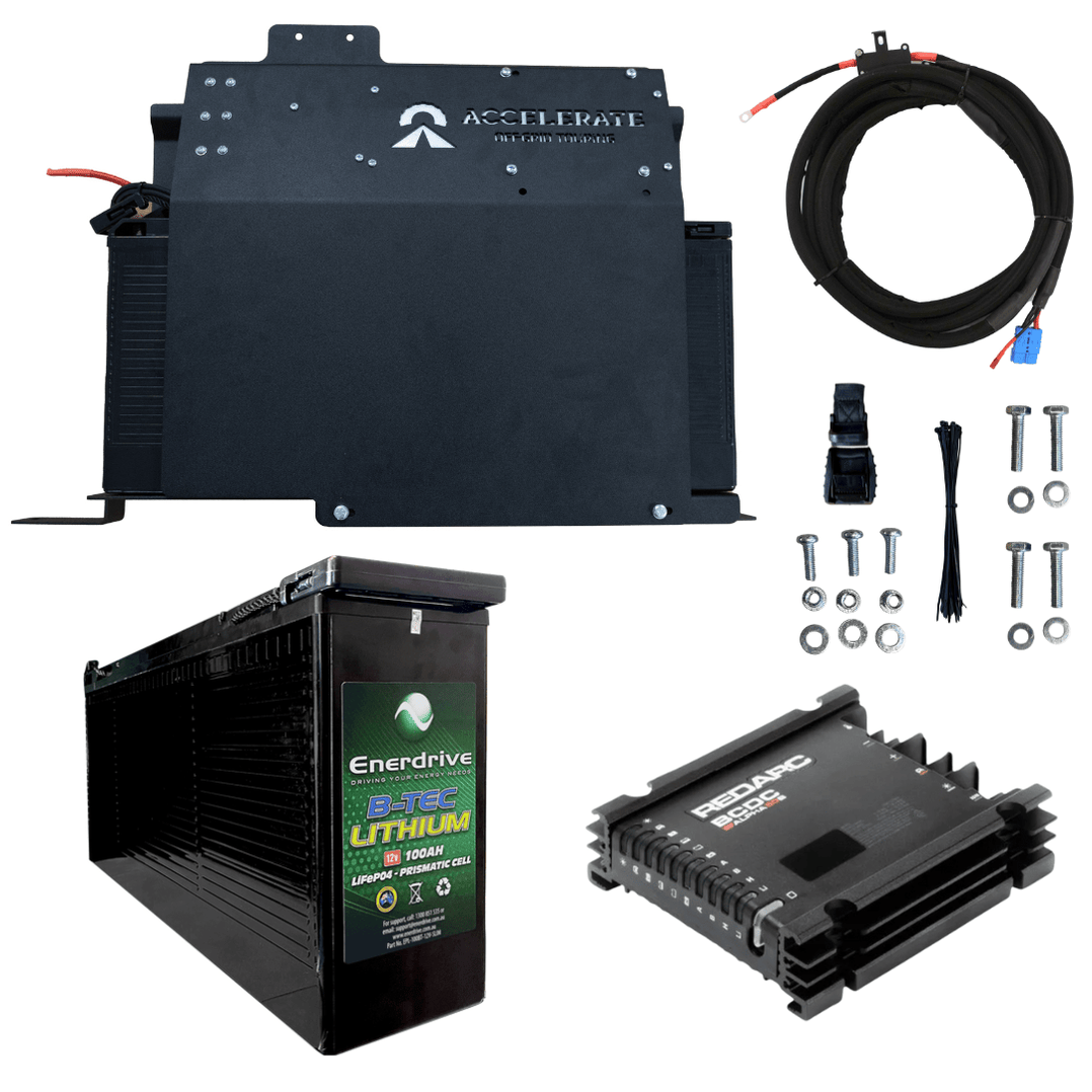 Dual Battery - 79 Series LandCruiser - 100Ah Behind Seat - With Jumpst ...