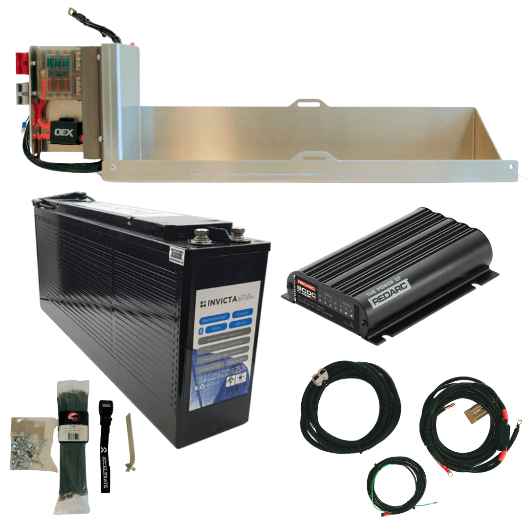 Behind-Seat Slimline Dual Battery System Kit Ford Ranger & Mazda BT50 ...