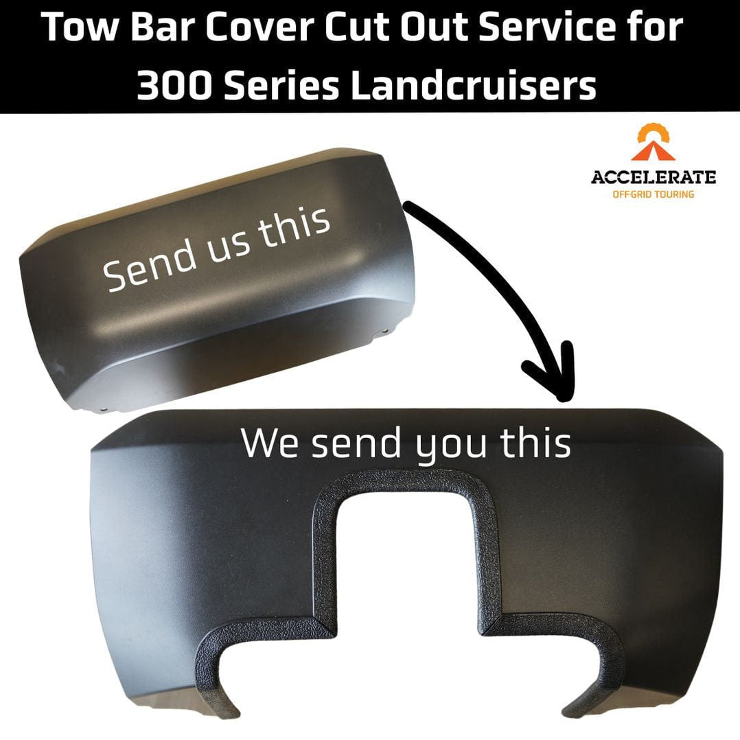 Tow Bar Cover Cut Out Service for 300 Series LandCruisers — Accelerate ...