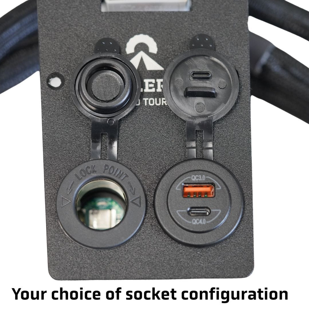 Socket Bank for Dual Battery System - Prado LC250 Series - Rear Cuphol ...