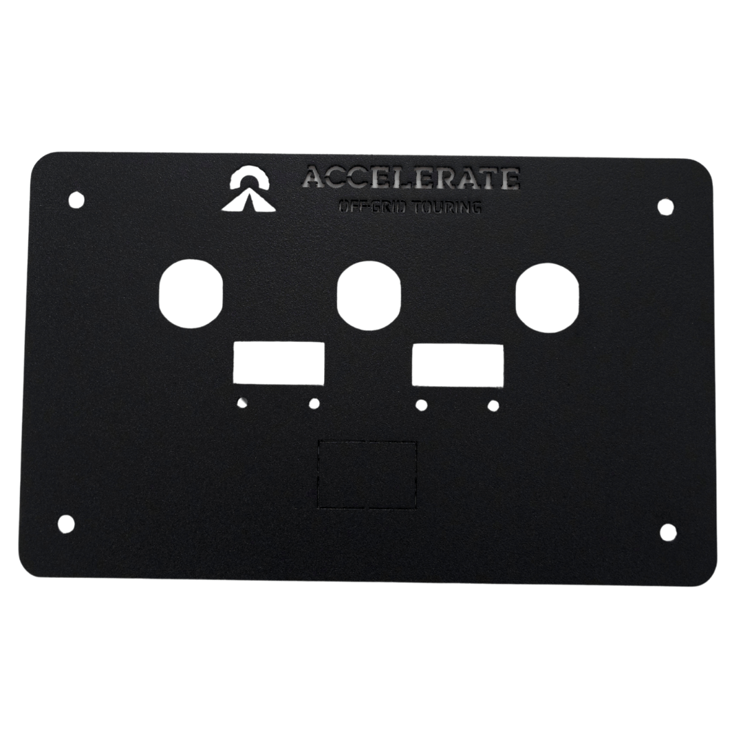 Accelerate NEXTGEN Socket Plate — Accelerate Off-Grid Touring