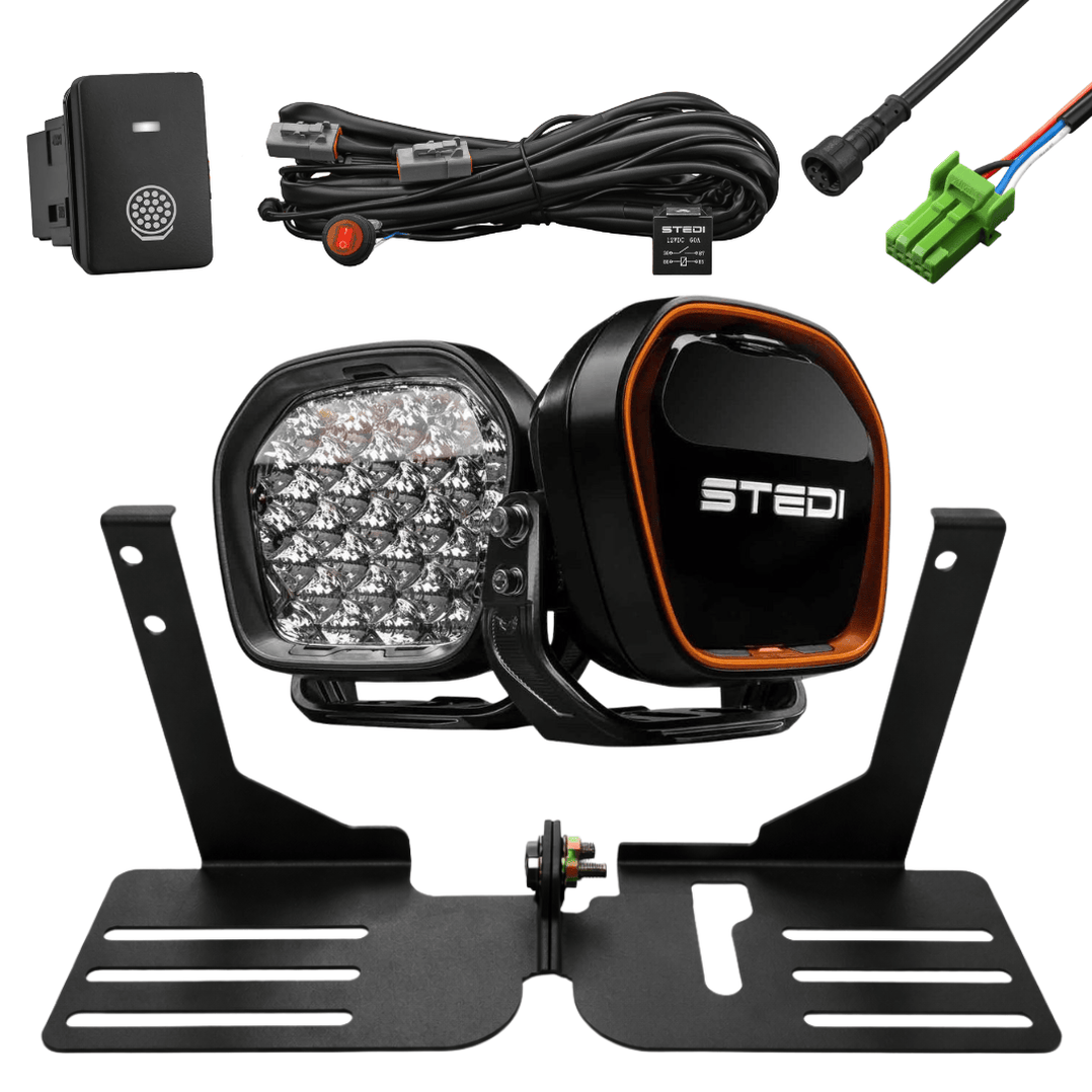 Spotlight Mount - N80 Hilux - Behind Grille — Accelerate Off-Grid Touring