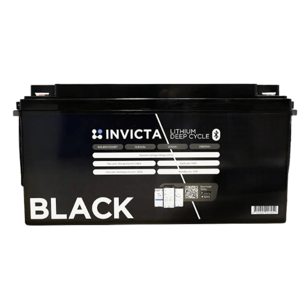 Invicta Black 200ah Lithium Battery - 5yr Warranty — Accelerate Off ...