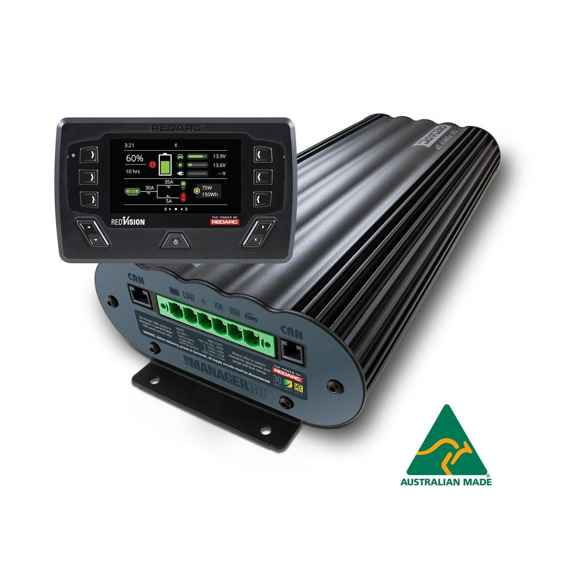 REDARC The Manager30 with Redvision Display — Accelerate Off-Grid Touring